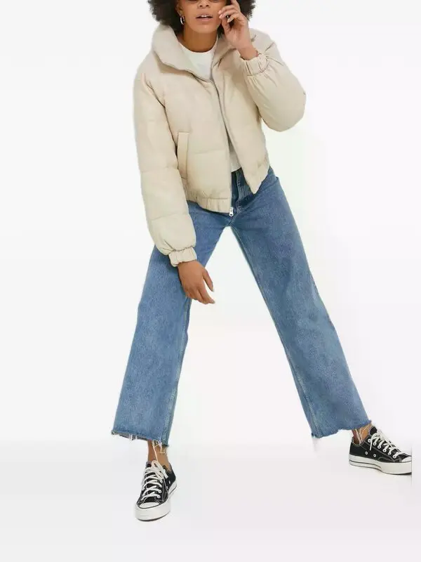 Abercrombie Padded Zip Jacket - Neutrals