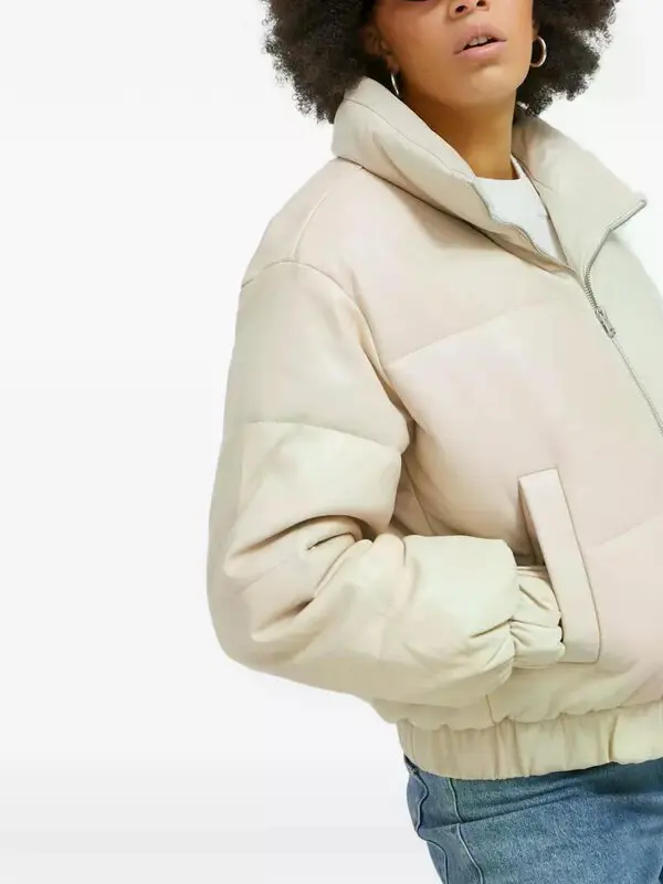 Abercrombie Padded Zip Jacket - Neutrals