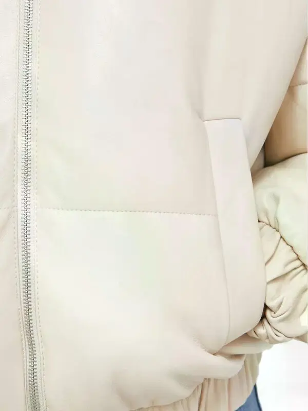 Abercrombie Padded Zip Jacket - Neutrals