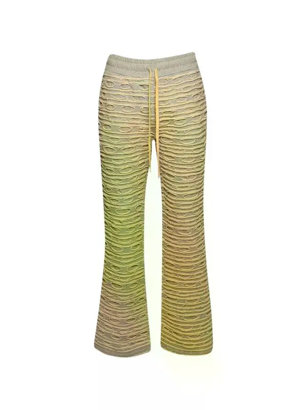 WHO DECIDES WAR Distressed Track Pants - Neutrals