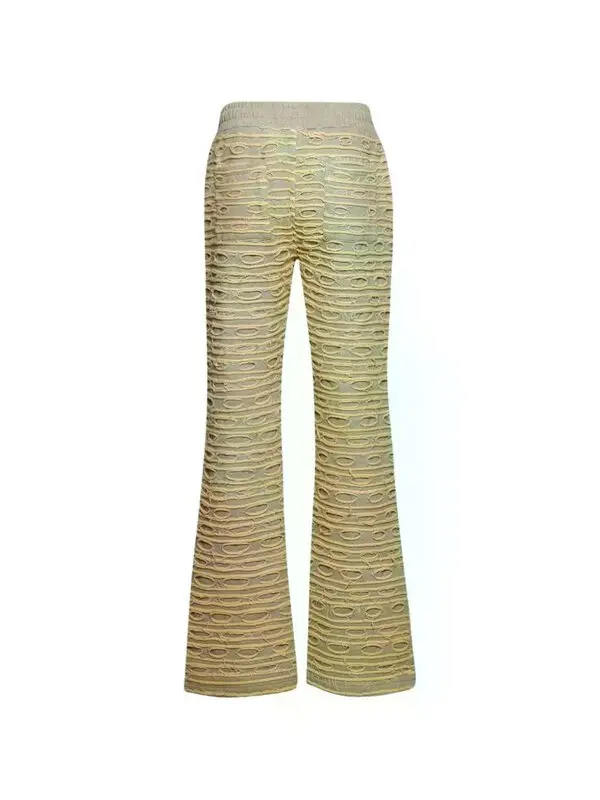 WHO DECIDES WAR Distressed Track Pants