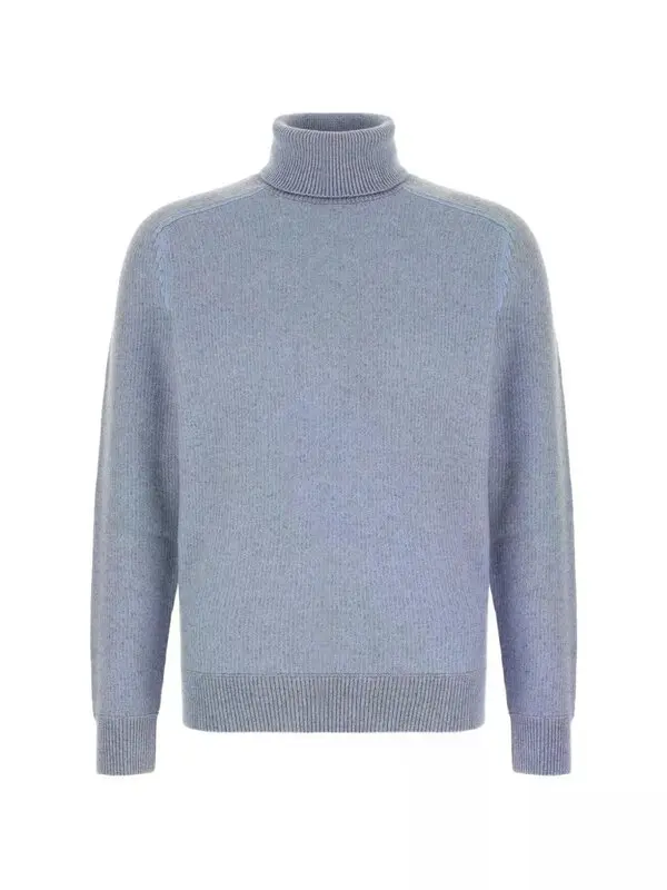 Zegna Ribbed Roll-neck Sweater - Blue