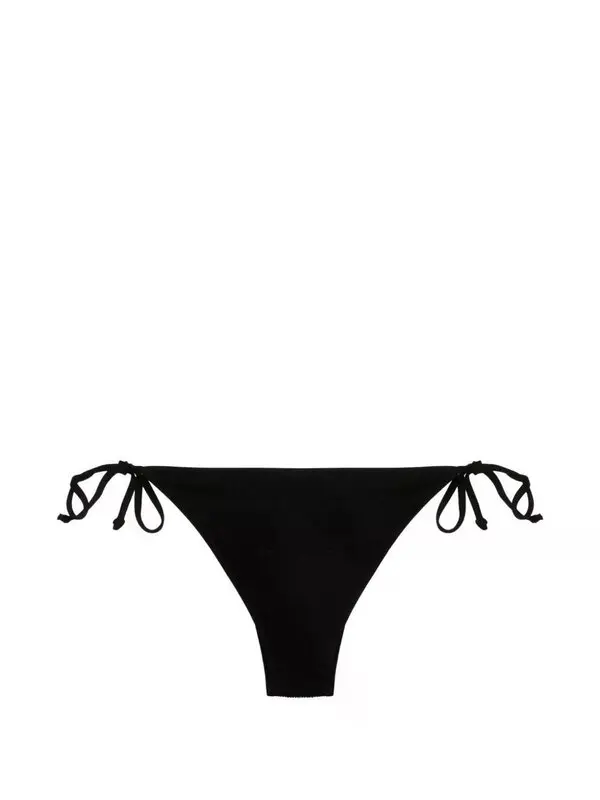 Bond Eye Anisha Tie Textured Bikini Bottoms - Black