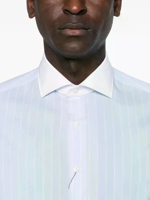 Canali Striped Shirt - Blue