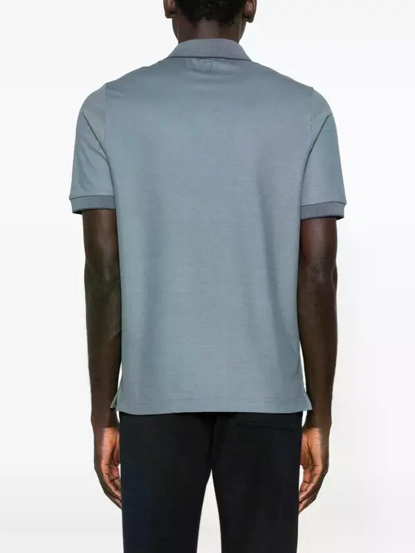Canali Contrast-trim Polo Shirt