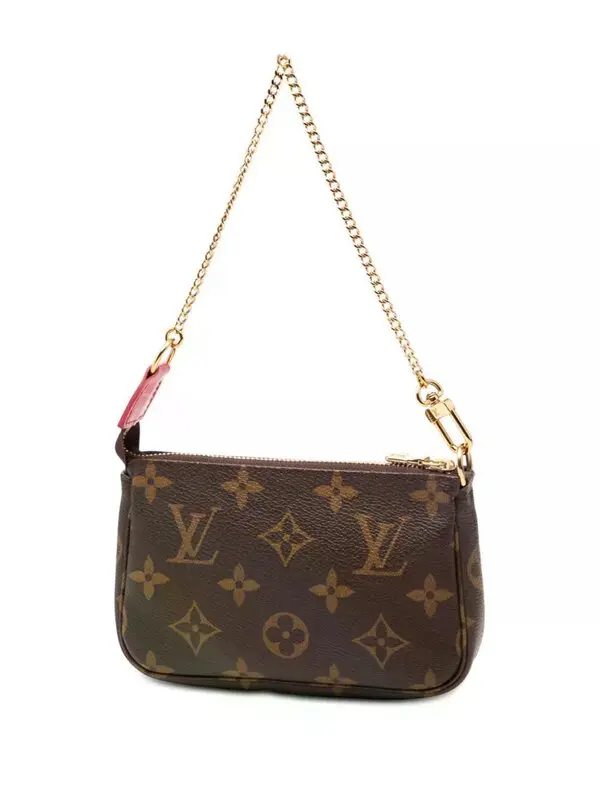 LOUIS VUITTON Monogram Vivienne Christmas Roller Coaster Mini Pochette Accessoires - Brown