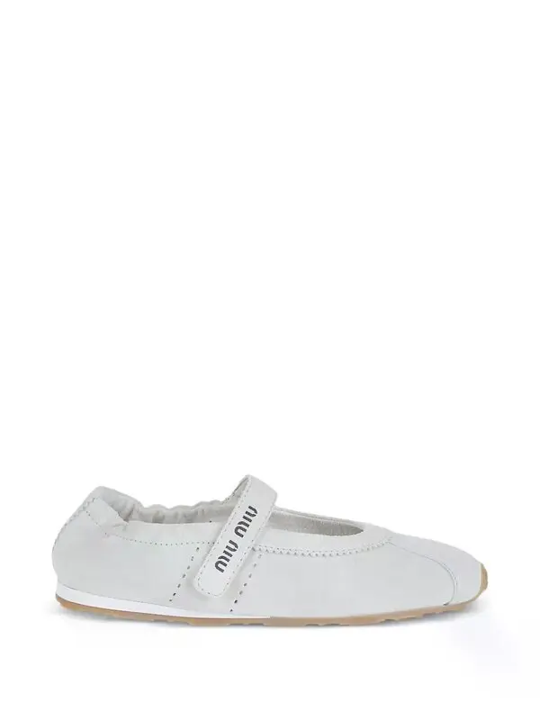 Miu Miu Plume Suede Ballerinas