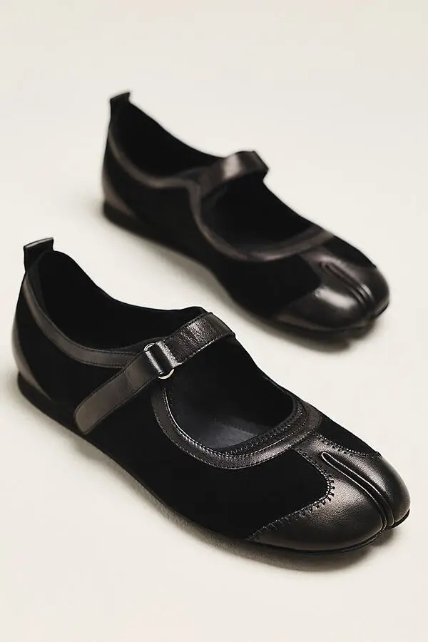 Jeffrey Campbell Thalion Split-toe Mary Janes - Black