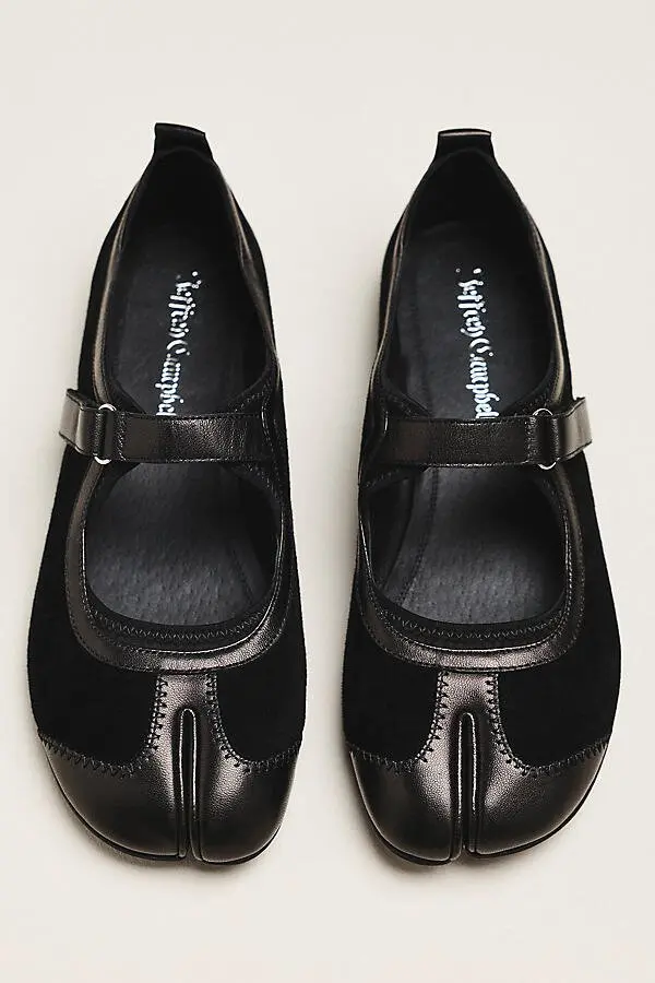 Jeffrey Campbell Thalion Split-toe Mary Janes - Black