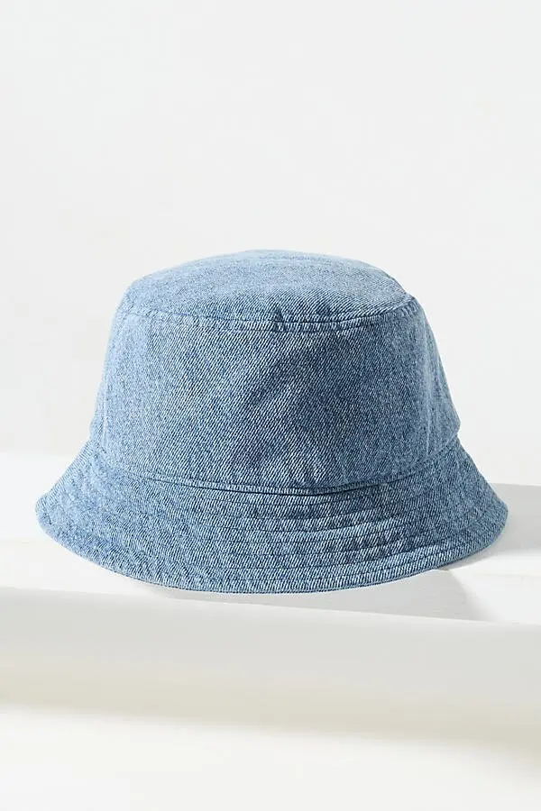 ANINE BING Cotton Bucket Hat - Shadow Blue