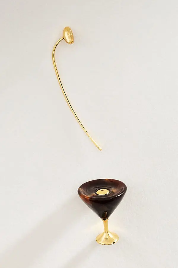 Anthropologie Cocktail Icon Threader Earrings