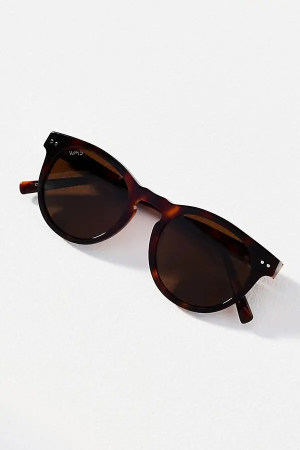 WMP EYEWEAR Tate Circle Sunglasses - Tortoise