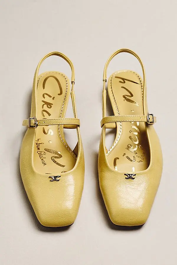 CIRCUS NY BY SAM EDELMAN Elara Slingback Flats - Light Yellow