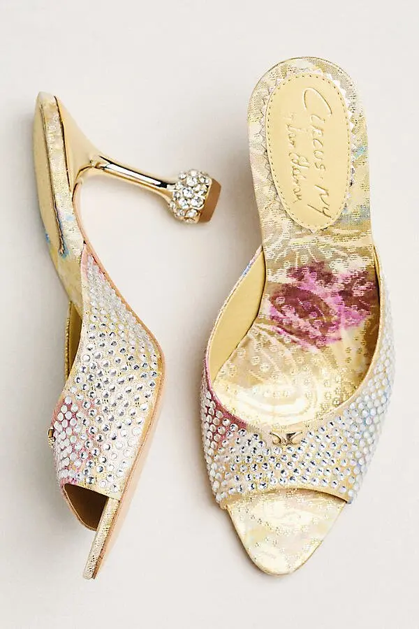 CIRCUS NY BY SAM EDELMAN Gisella Mule Heels - Gold Leaf Multi
