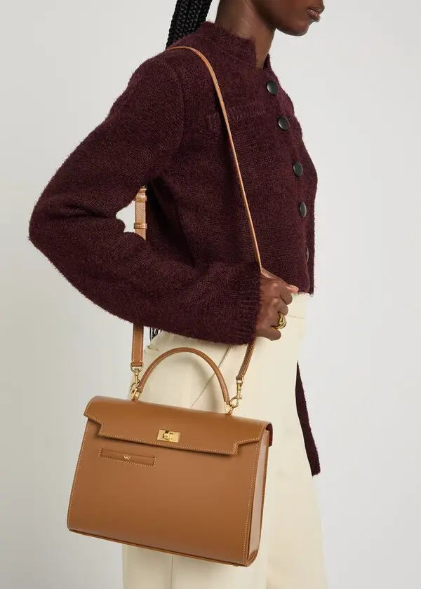 ANYA HINDMARCH Leather Top Handle Bag