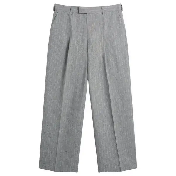ABOUT:BLANK Wool Blend Pinstripe Wide Leg Trousers
