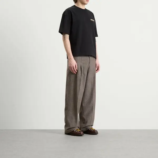ABOUT:BLANK Herringbone Tailored Wide Leg Trousers