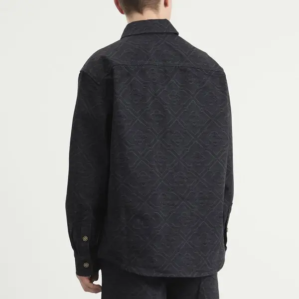 Casablanca Laser Monogram Denim Shirt