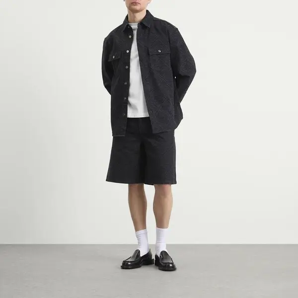 Casablanca Laser Monogram Denim Shirt