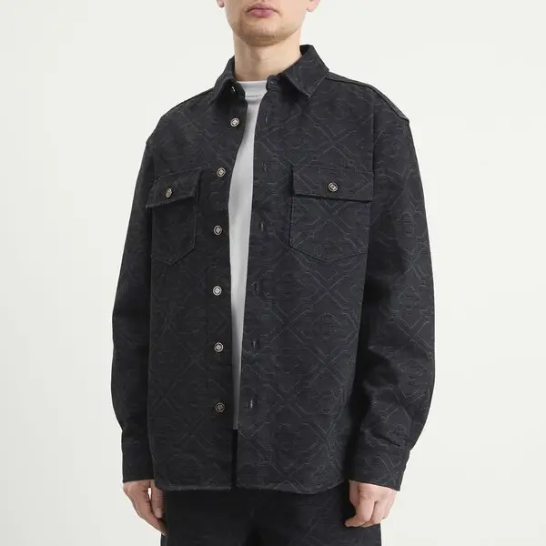 Casablanca Laser Monogram Denim Shirt