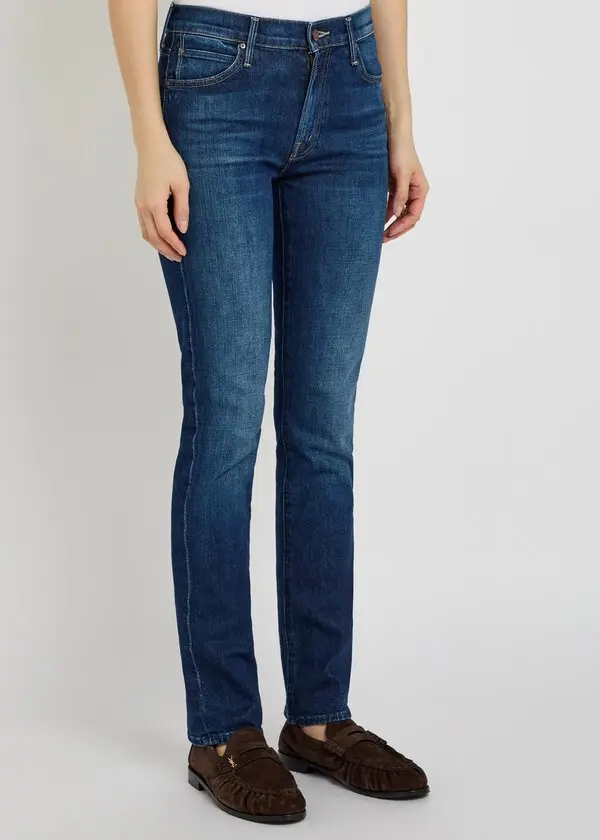 MOTHER The Rascal Skimp Slim Tapered-leg Jeans - Indigo