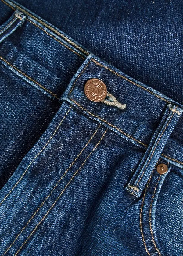 MOTHER The Rascal Skimp Slim Tapered-leg Jeans - Indigo