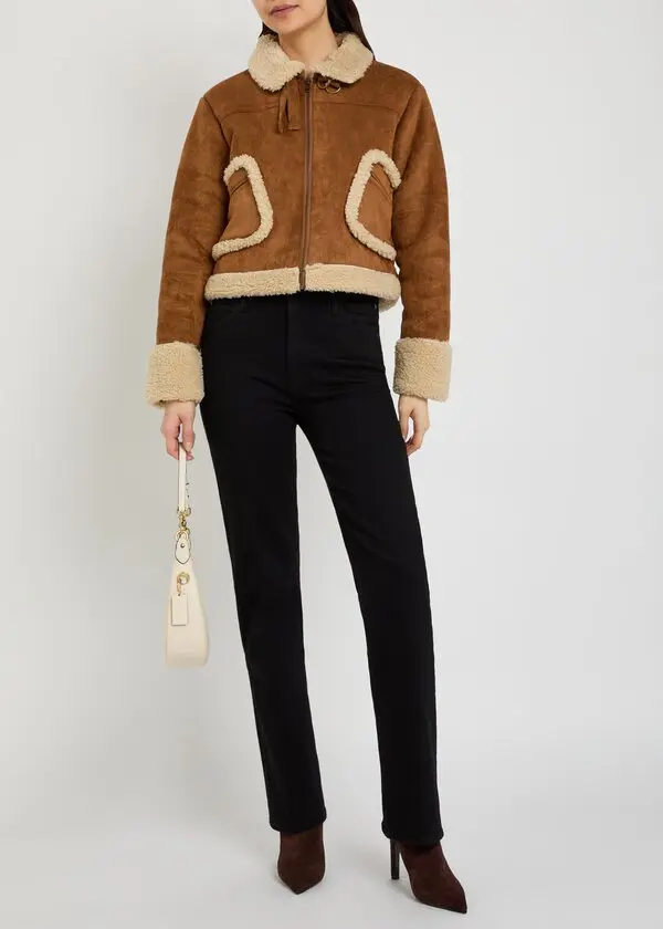 MOTHER The Kick It Straight-leg Jeans - Black