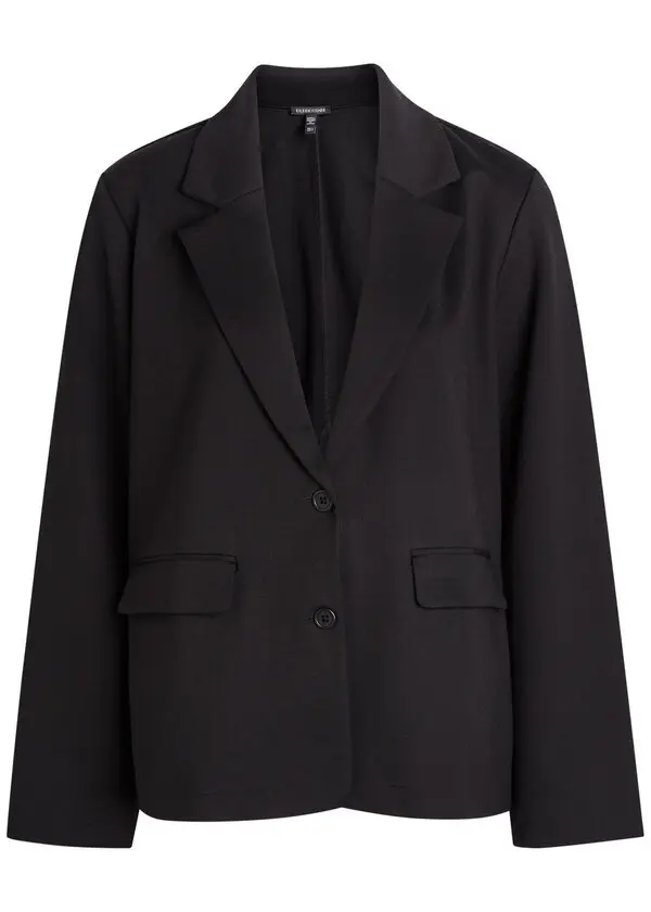 Eileen Fisher Easy Jersey Blazer - Black
