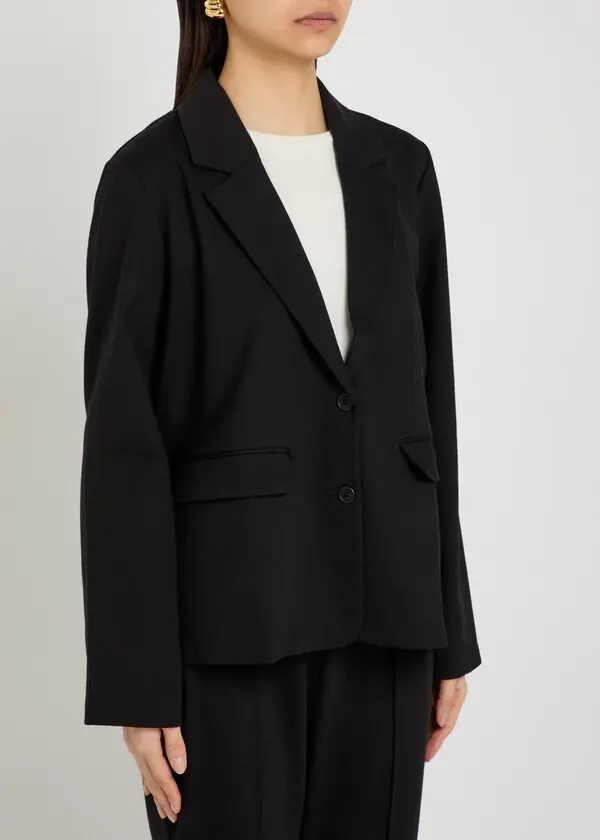 Eileen Fisher Easy Jersey Blazer - Black