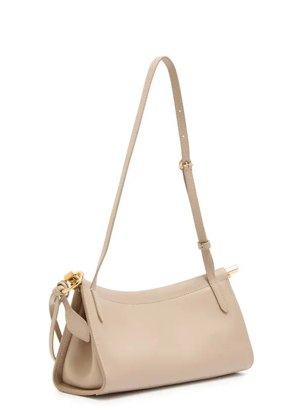 Alaïa East West Leather Shoulder Bag - Sand