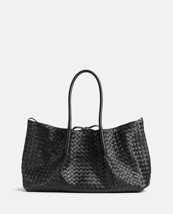 Bottega Veneta Pinacoteca Large Tote Bag - Black