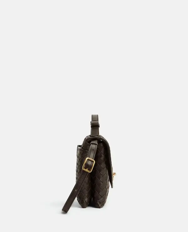 Bottega Veneta Intrecciato Piccolo Woven Cross-body Bag With Knot Lock