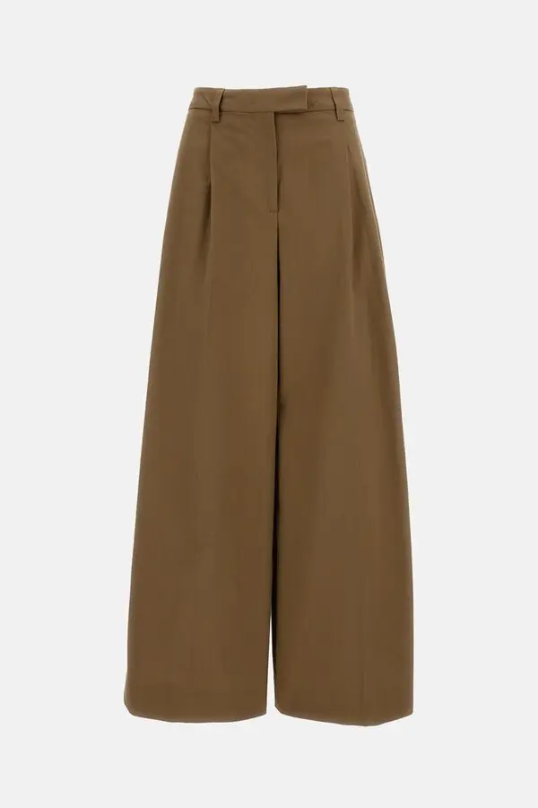 THELATEST Deva Gabardine Trousers - Brown