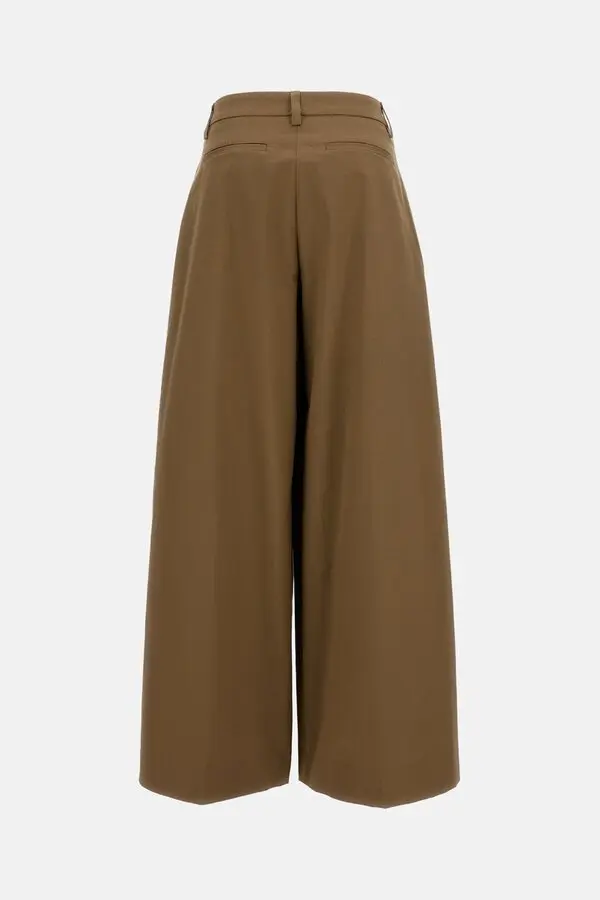 THELATEST Deva Gabardine Trousers - Brown