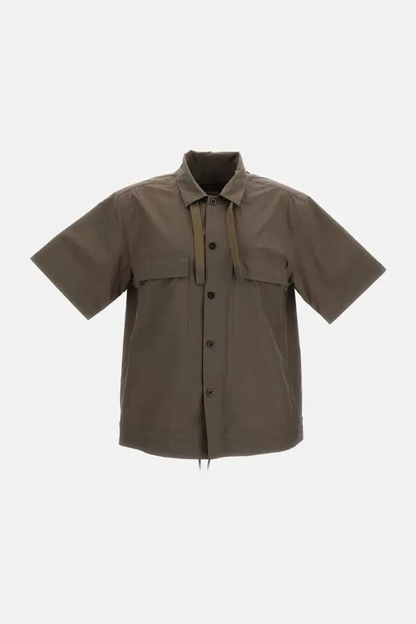 Sacai Short-sleeve Shirt - Brown