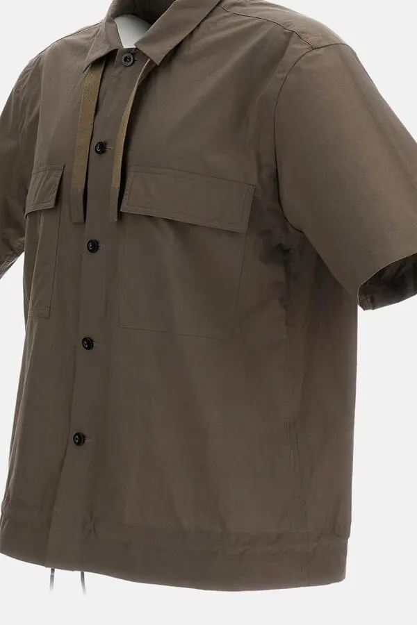 Sacai Short-sleeve Shirt - Brown