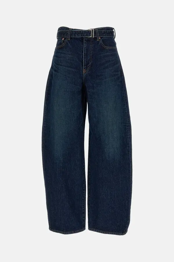 Sacai Wide-leg Denim Trousers
