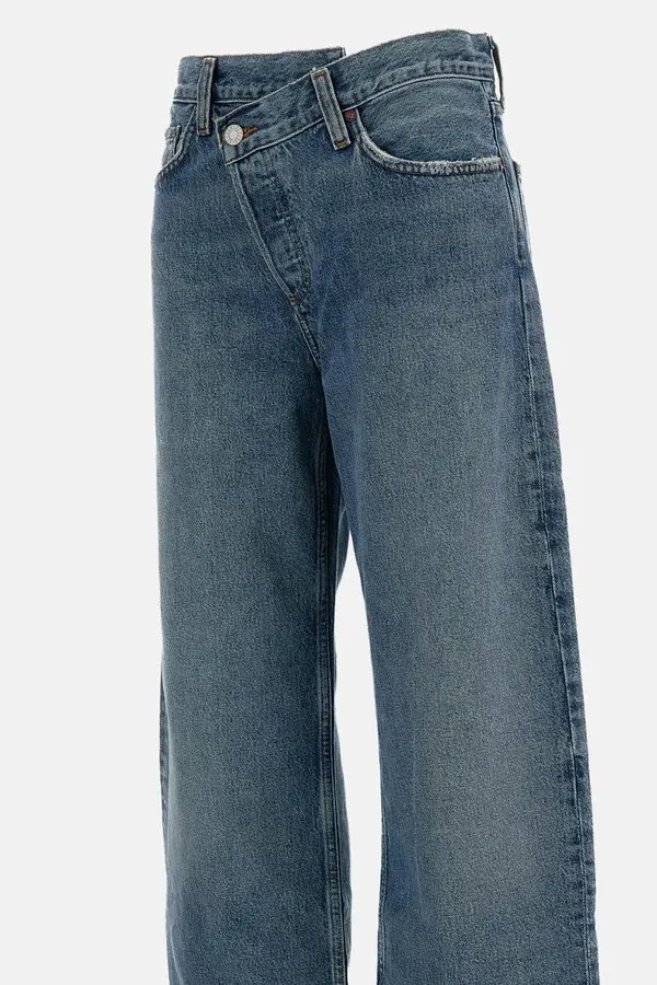 AGOLDE Arc Jeans With Interlaced Straps - Blue