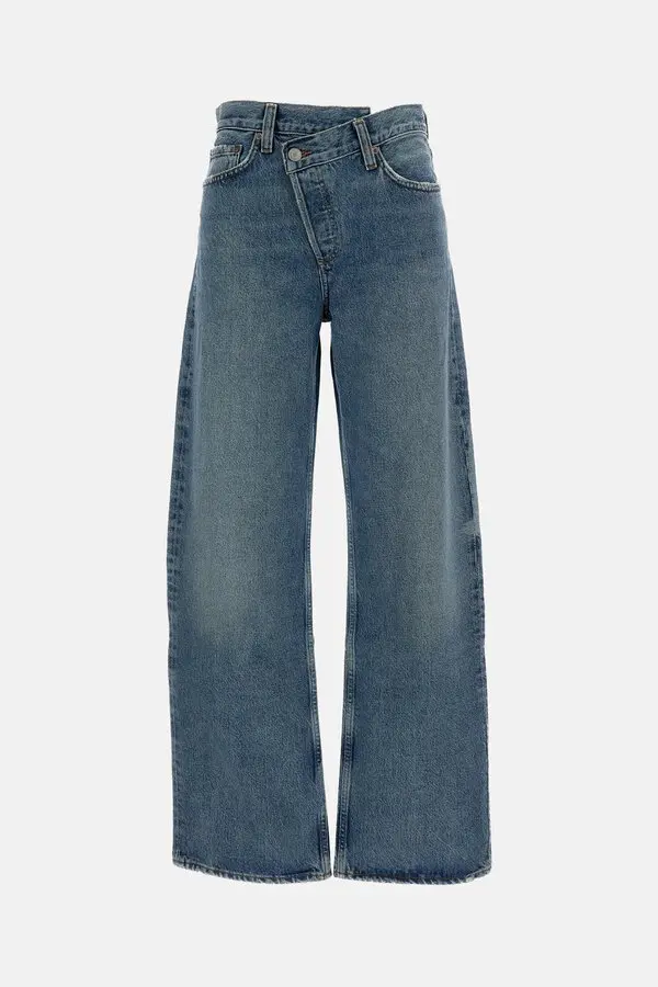 AGOLDE Arc Jeans With Interlaced Straps - Blue