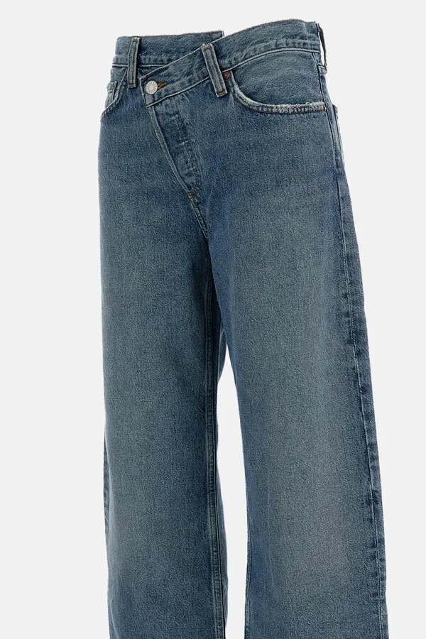 AGOLDE Arc Jeans With Interlaced Straps - Blue