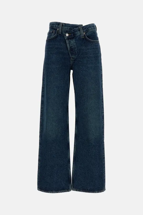 AGOLDE Arc Jeans With Criss-cross Closure - Blue