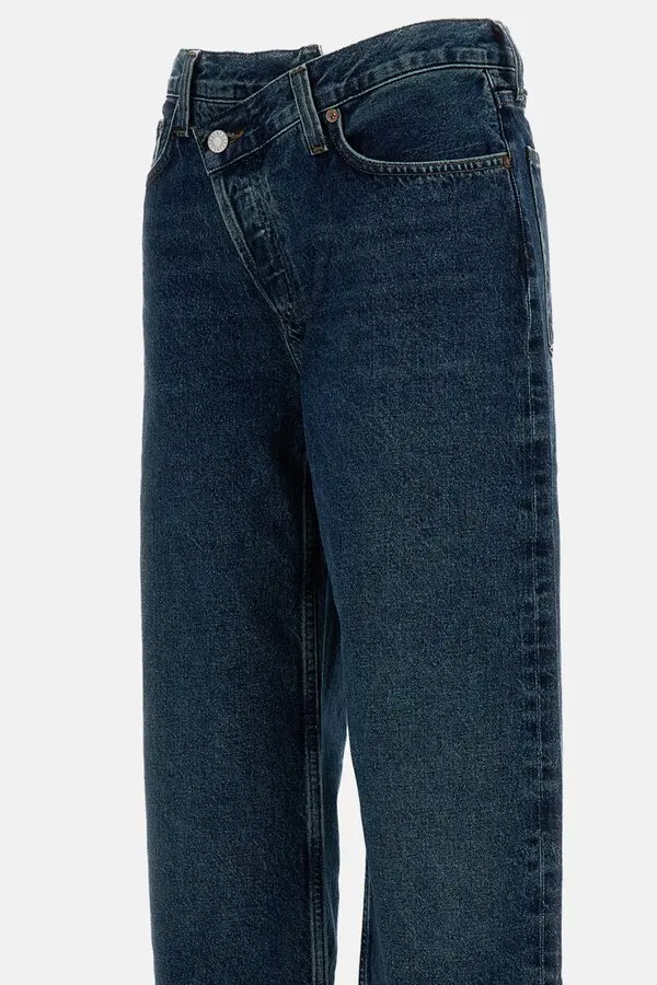 AGOLDE Arc Jeans With Criss-cross Closure - Blue