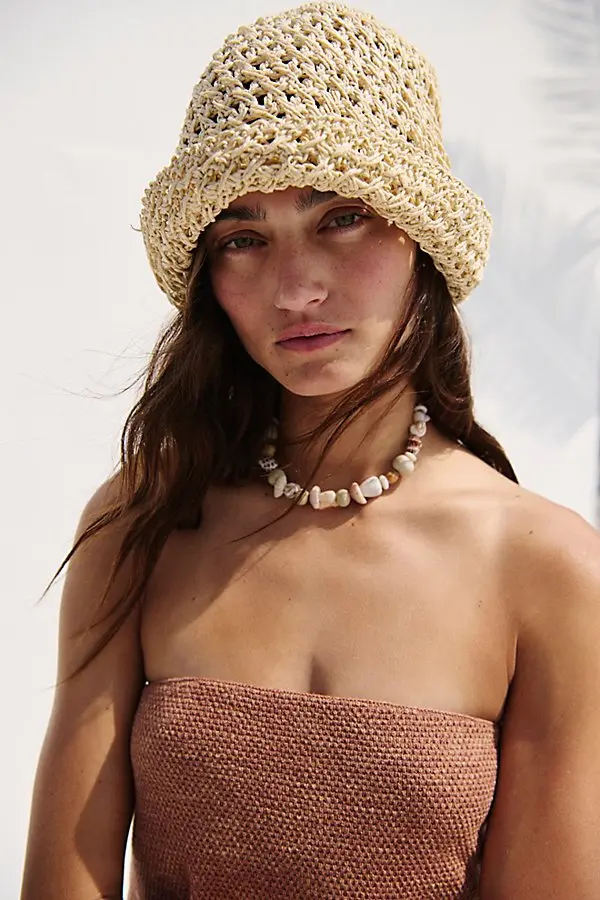 Free People Sailor Straw Hat - Neutral