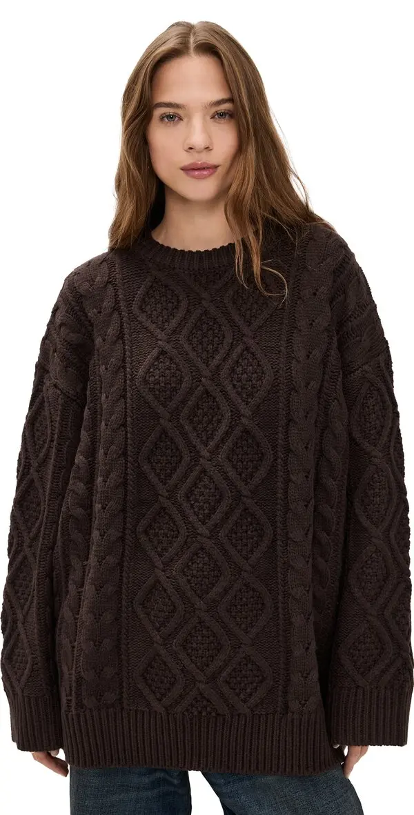 Lioness Gigi Knit Sweater - Chocolate