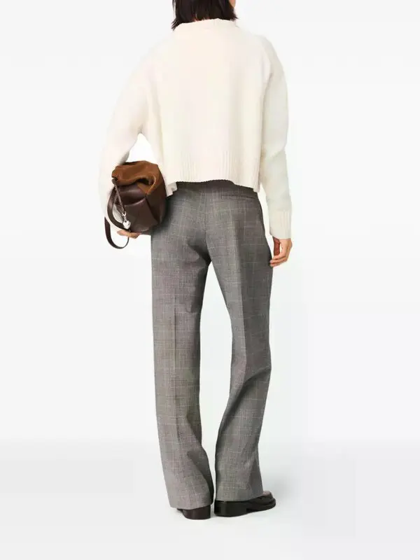 Maje Prince Of Wales Check Palazzo Trousers