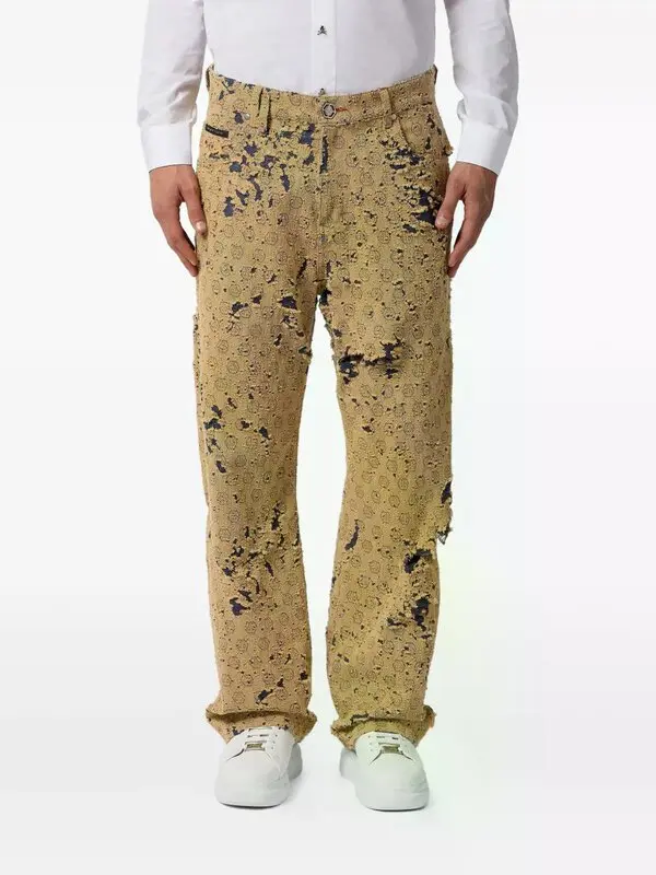 Philipp Plein Distressed Denim Jeans