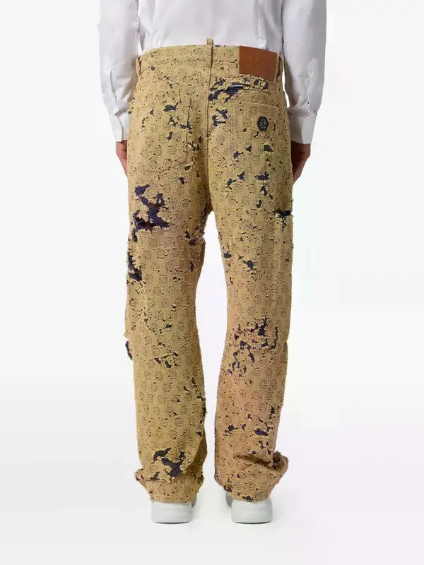 Philipp Plein Distressed Denim Jeans