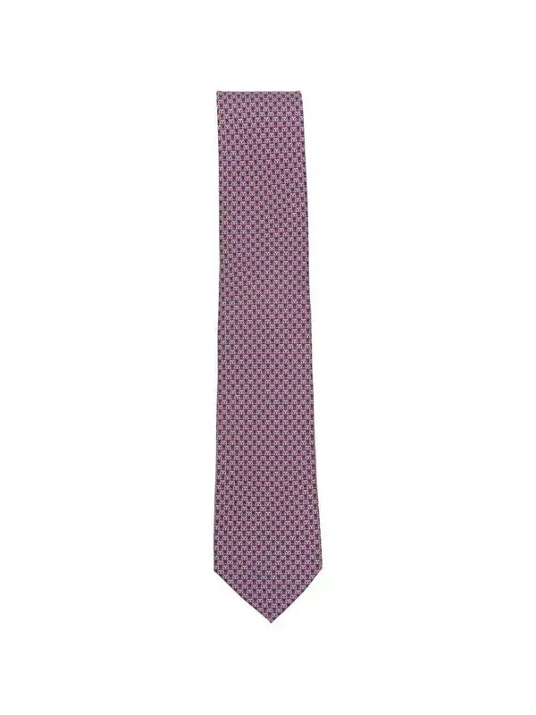 FERRAGAMO Printed Neck Tie - Blue