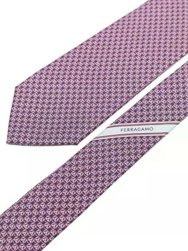 FERRAGAMO Printed Neck Tie