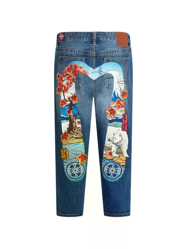 Moose Knuckles X Evisu Graphic Tapered Jeans